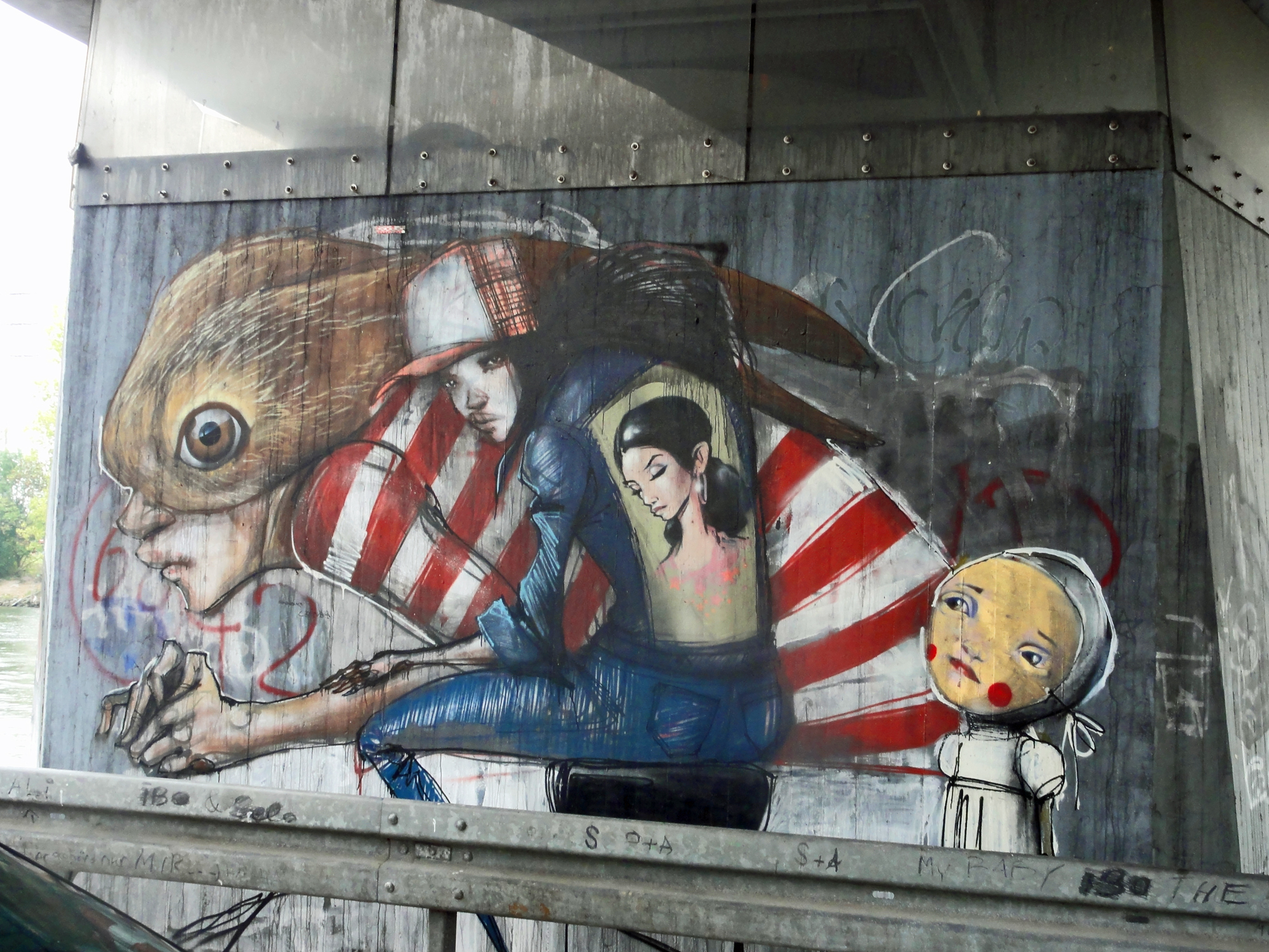 Streetart in Frankfurt-Höchst: Herakut, SPK38 und Meloko (Pt. 1 ...