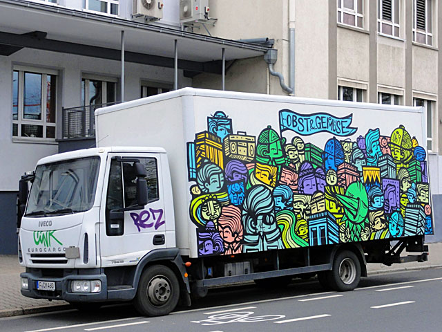 Graffiti on Trucks in Frankfurt – STADTKIND FRANKFURT
