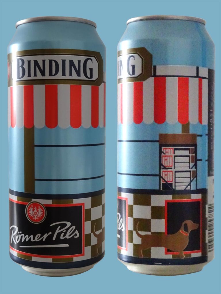 Bierdosen in Wasserhäuschen-Optik