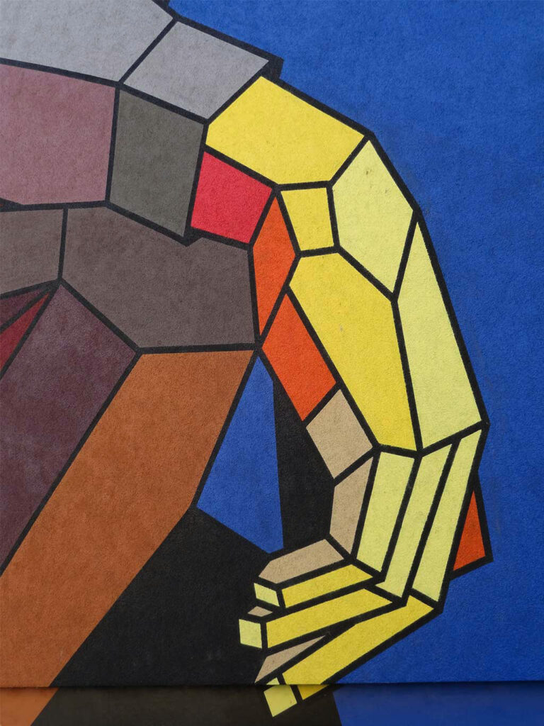 Mural in Mannheim: Dmitri Aske – The Modern Thinker – STADTKIND FRANKFURT